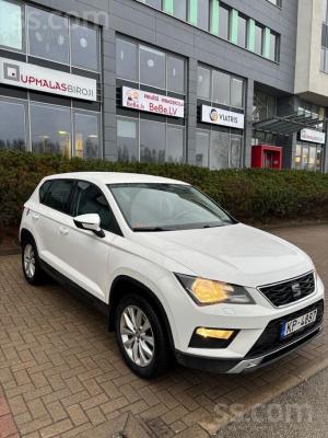 Белый Сеат Ateca 2017 в Рига, объемом двигателя 2.00 л и пробегом 157 тыс. км за 13200 €, фото  на AUTOMOTO.COM.LV