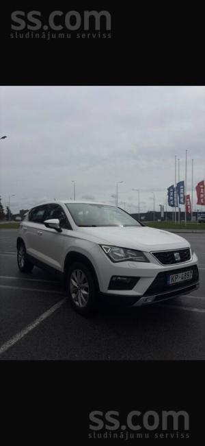 White SEAT Ateca 2017 in Riga, with an engine capacity of 2.00 L and mileage of 160 thousand km for 12800 €, photo  on AUTOMOTO.COM.LV