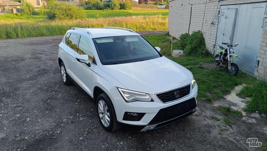 White SEAT Ateca 2019 in Alytus, with an engine capacity of 1.00 L and mileage of 154 thousand km for 10999 €, photo 9 on AUTOMOTO.COM.LV