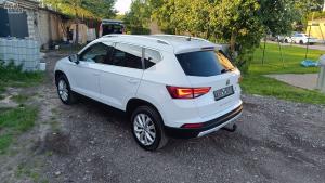 White SEAT Ateca 2019 in Alytus, with an engine capacity of 1.00 L and mileage of 154 thousand km for 10999 €, photo 10 on AUTOMOTO.COM.LV