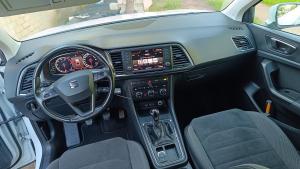 White SEAT Ateca 2019 in Alytus, with an engine capacity of 1.00 L and mileage of 154 thousand km for 10999 €, photo 18 on AUTOMOTO.COM.LV