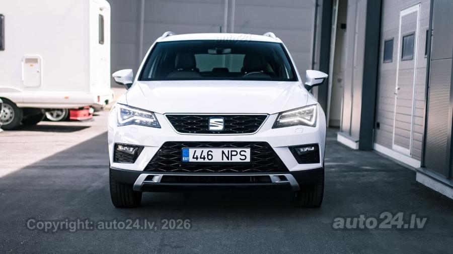 White SEAT Ateca 2017 in Parnu, with an engine capacity of 1.40 L and mileage of 201 thousand km for 12900 €, photo 1 on AUTOMOTO.COM.LV