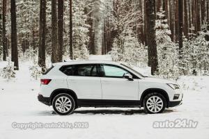 Balts SEAT Ateca 2019 Tartu, ar dzinēja tilpumu 1.60 L un nobraukumu 85 tūkst. km par 17900 €, foto  vietnē AUTOMOTO.COM.LV