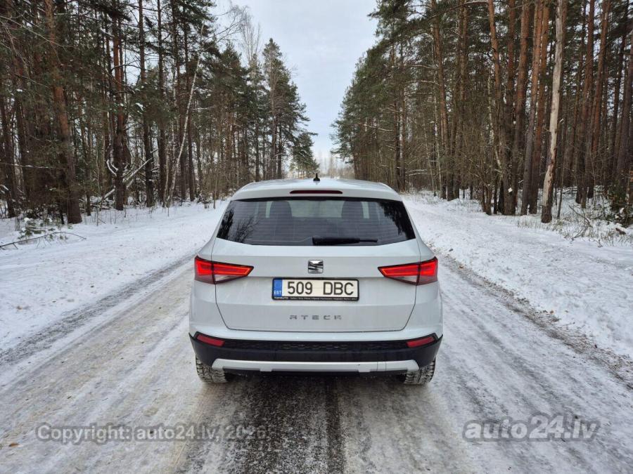 White SEAT Ateca 2019 in Tallinn, with an engine capacity of 1.60 L and mileage of 93 thousand km for 18390 €, photo 6 on AUTOMOTO.COM.LV