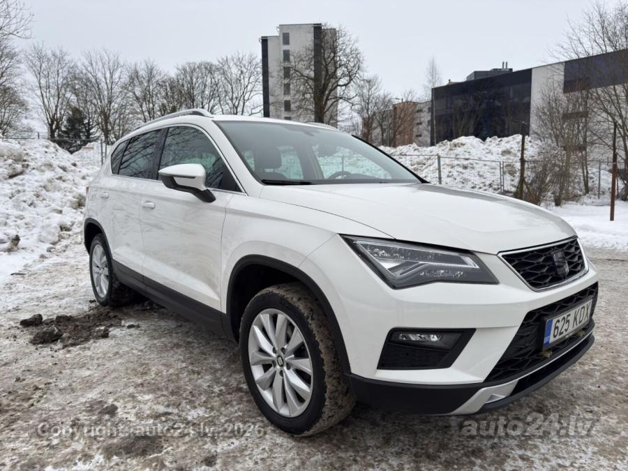White SEAT Ateca 2019 in Tallinn, with an engine capacity of 1.60 L and mileage of 246 thousand km for 12490 €, photo 1 on AUTOMOTO.COM.LV