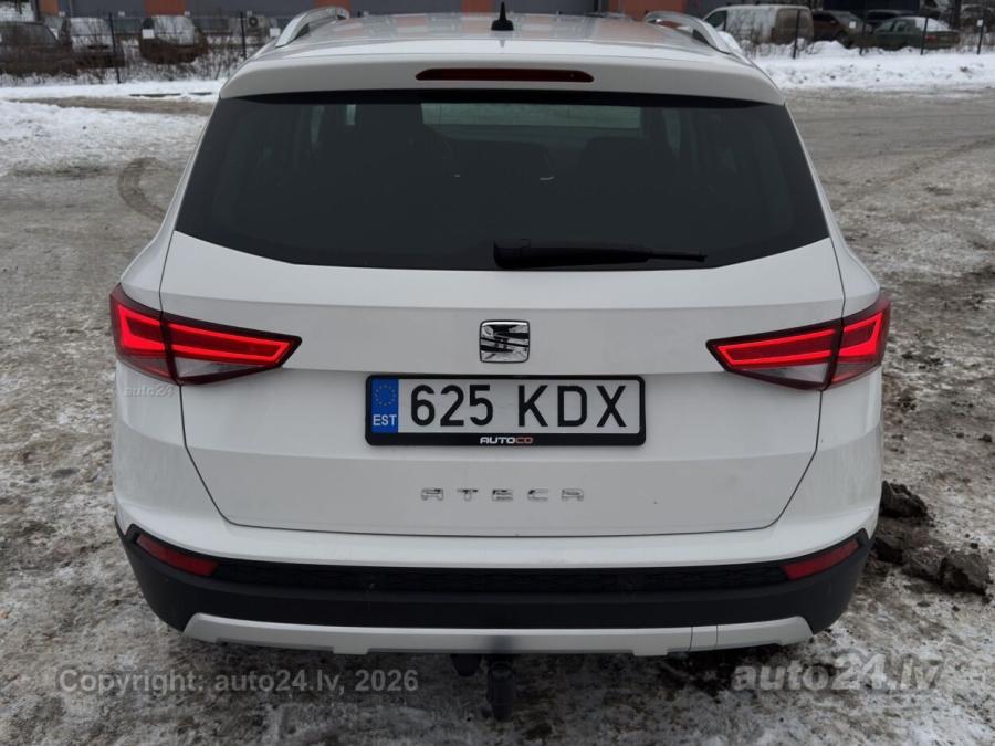 White SEAT Ateca 2019 in Tallinn, with an engine capacity of 1.60 L and mileage of 246 thousand km for 12490 €, photo 5 on AUTOMOTO.COM.LV