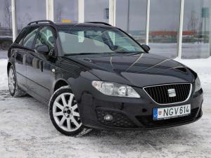 Melns SEAT Exeo 2010 Viļņa, ar dzinēja tilpumu 1.97 L un nobraukumu 361 tūkst. km par 3500 €, foto  vietnē AUTOMOTO.COM.LV