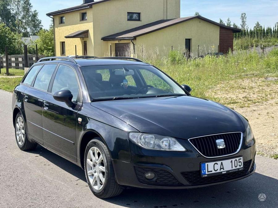 Melns SEAT Exeo 2010 Viļņa, ar dzinēja tilpumu 1.97 L un nobraukumu 213 tūkst. km par 2900 €, foto 8 vietnē AUTOMOTO.COM.LV