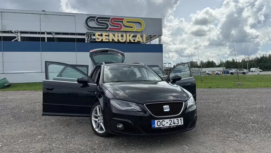 Black SEAT Exeo 2012 in Daugavpils, with an engine capacity of 2.00 L and mileage of 280 thousand km for 4850 €, photo 34 on AUTOMOTO.COM.LV