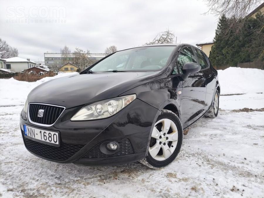 Black SEAT Ibiza 2008 in Riga, with an engine capacity of 1.90 L and mileage of 282 thousand km for 3250 €, photo 1 on AUTOMOTO.COM.LV