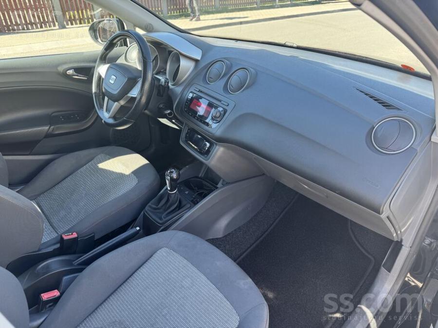 Black SEAT Ibiza 2008 in Riga, with an engine capacity of 1.90 L and mileage of 246 thousand km for 2100 €, photo 6 on AUTOMOTO.COM.LV
