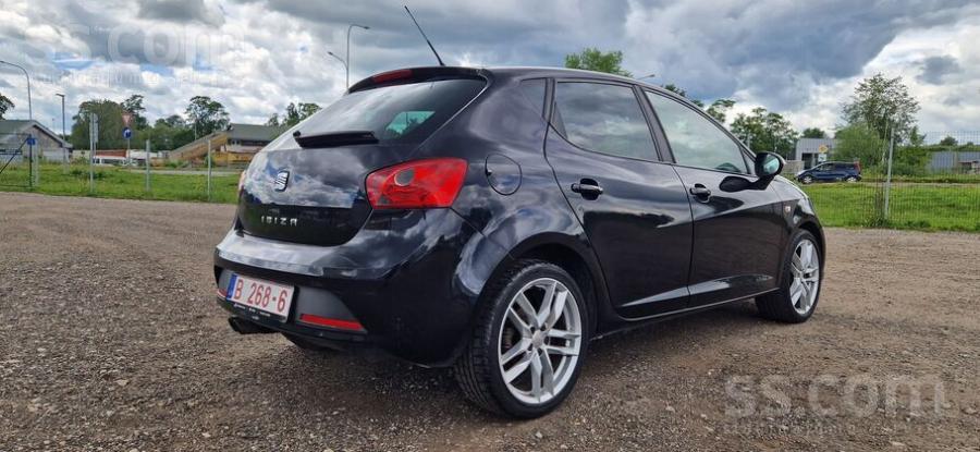 Melns SEAT Ibiza 2010 Daugavpils, ar dzinēja tilpumu 1.40 L un nobraukumu 159 tūkst. km par 5550 €, foto 6 vietnē AUTOMOTO.COM.LV
