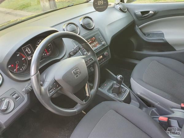 Black SEAT Ibiza 2016 in Kaunas, with an engine capacity of 1.40 L and mileage of 266 thousand km for 3950 €, photo 8 on AUTOMOTO.COM.LV