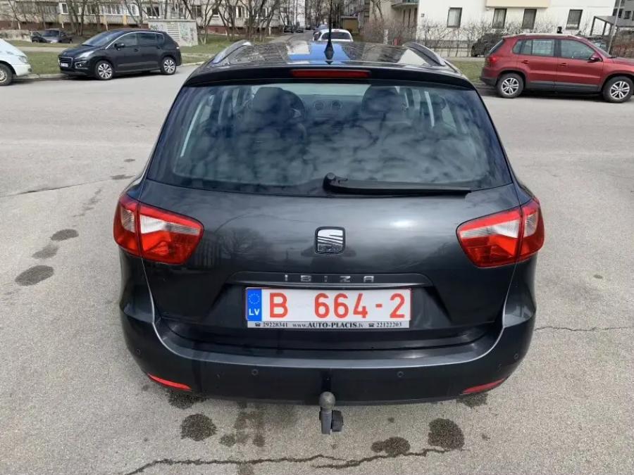 Black SEAT Ibiza 2010 in Riga, with an engine capacity of 1.60 L and mileage of 256 thousand km for 3250 €, photo 8 on AUTOMOTO.COM.LV