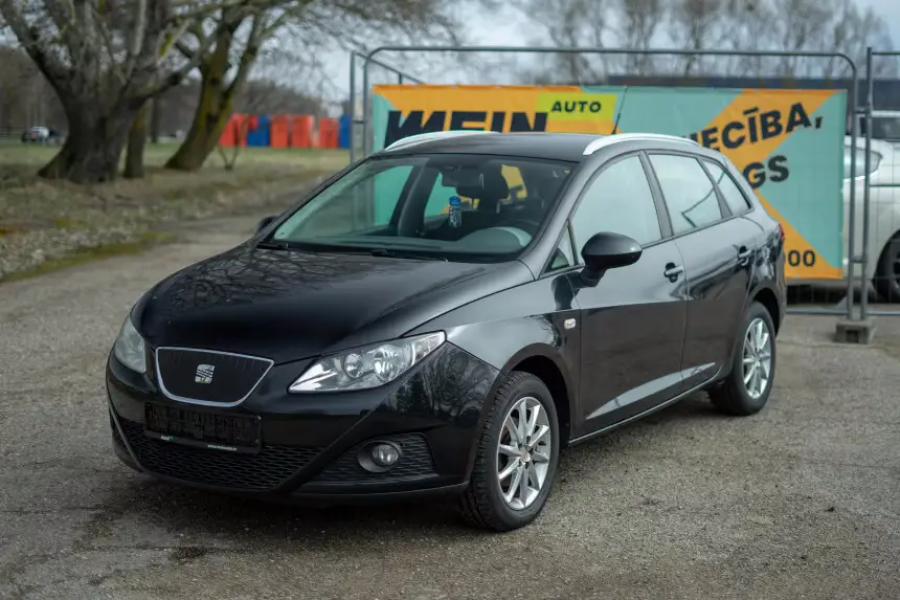 Black SEAT Ibiza 2012 in Liepaja, with an engine capacity of 1.20 L and mileage of 269 thousand km for 4350 €, photo 1 on AUTOMOTO.COM.LV