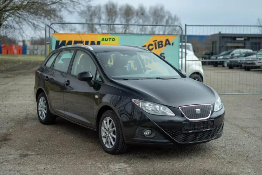 Black SEAT Ibiza 2012 in Liepaja, with an engine capacity of 1.20 L and mileage of 269 thousand km for 4350 €, photo 6 on AUTOMOTO.COM.LV