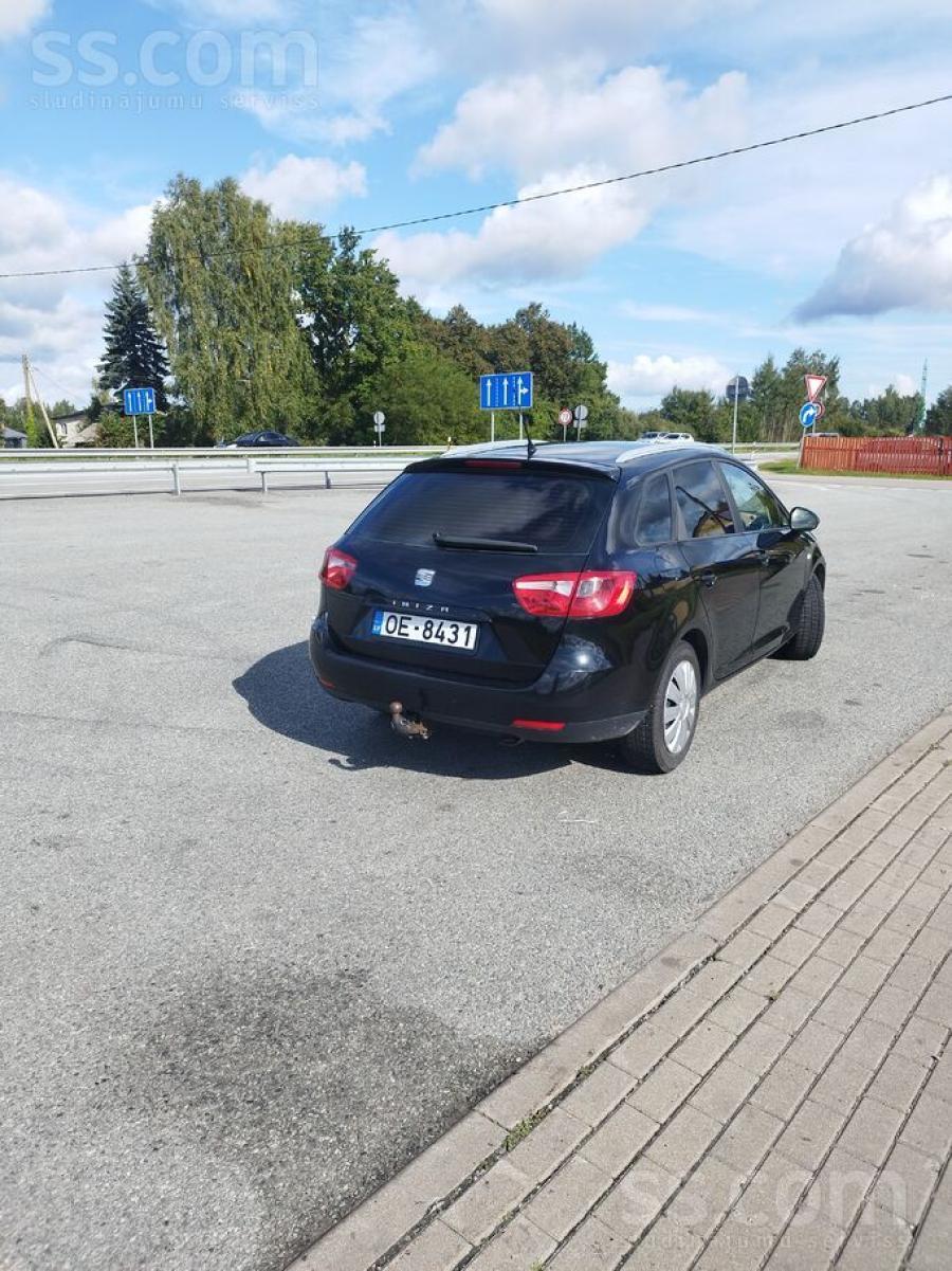 Black SEAT Ibiza 2012 in Jelgava, with an engine capacity of 1.20 L and mileage of 0 thousand km for 1900 €, photo 4 on AUTOMOTO.COM.LV