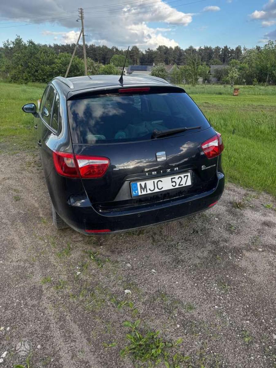 Melns SEAT Ibiza 2012 Viļņa, ar dzinēja tilpumu 1.20 L un nobraukumu 212 tūkst. km par 2000 €, foto 5 vietnē AUTOMOTO.COM.LV