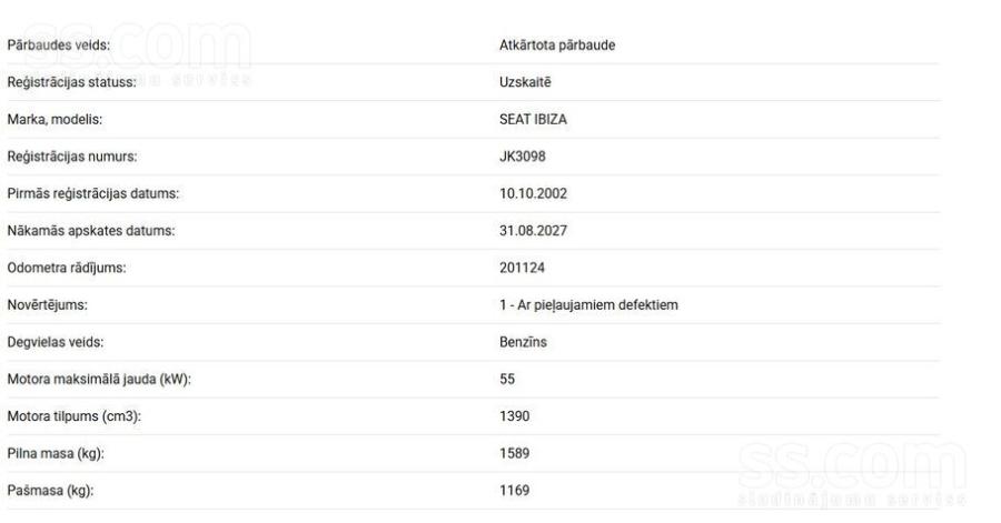 Zils SEAT Ibiza 2002 Rīga, ar dzinēja tilpumu 1.40 L un nobraukumu 201 tūkst. km par 980 €, foto 8 vietnē AUTOMOTO.COM.LV