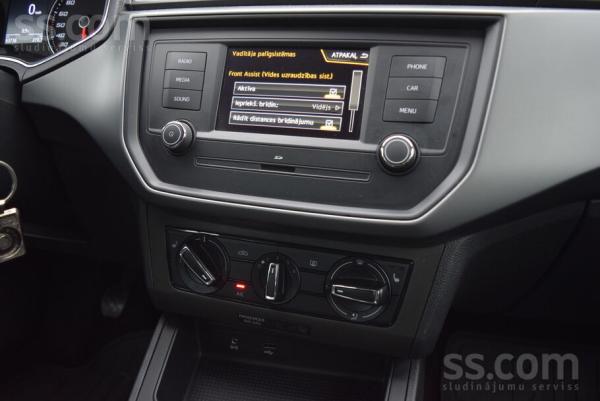 Blue SEAT Ibiza 2018 in Riga, with an engine capacity of 1.00 L and mileage of 64 thousand km for 7400 €, photo 7 on AUTOMOTO.COM.LV