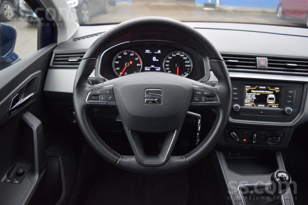 Blue SEAT Ibiza 2018 in Riga, with an engine capacity of 1.00 L and mileage of 64 thousand km for 7400 €, photo 9 on AUTOMOTO.COM.LV