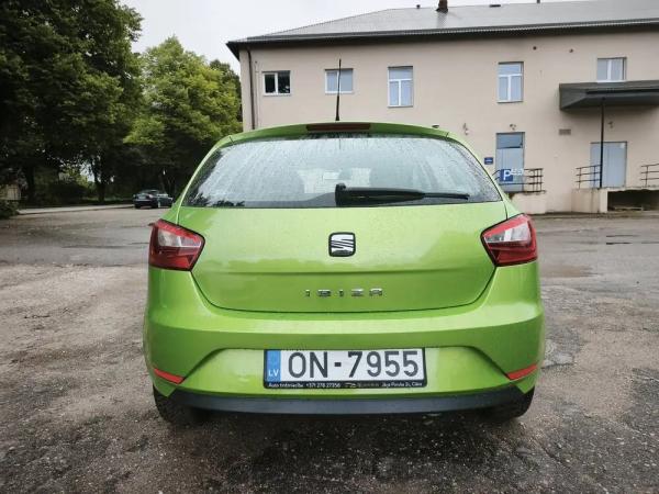 Green SEAT Ibiza 2012 in Cesis, with an engine capacity of 1.40 L and mileage of 141 thousand km for 5350 €, photo 7 on AUTOMOTO.COM.LV