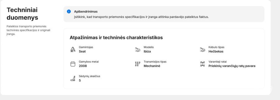 Серый Сеат Ибица 2008 в Каунас, объемом двигателя 1.40 л и пробегом 280 тыс. км за 2000 €, фото 20 на AUTOMOTO.COM.LV