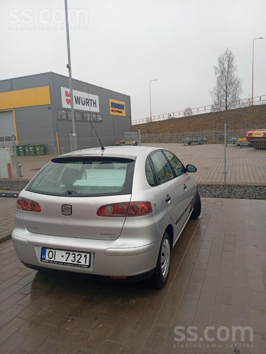 SEAT Ibiza 2003 Jēkabpils, ar dzinēja tilpumu 1.40 L un nobraukumu 372 tūkst. km par 1050 €, foto 2 vietnē AUTOMOTO.COM.LV