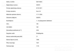 SEAT Ibiza 2011 Rīga, ar dzinēja tilpumu 1.60 L un nobraukumu 0 tūkst. km par 3990 €, foto 27 vietnē AUTOMOTO.COM.LV