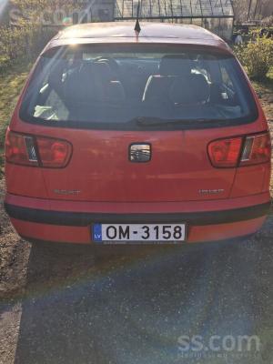 Red SEAT Ibiza 2000 in Liepaja, with an engine capacity of 1.40 L and mileage of 154 thousand km for 1000 €, photo 3 on AUTOMOTO.COM.LV