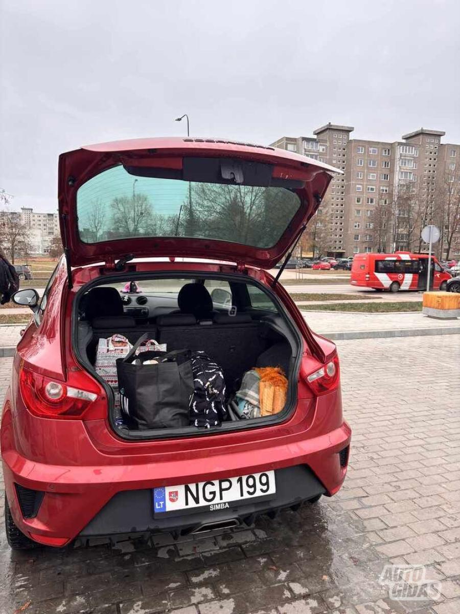 Sarkans SEAT Ibiza 2011 Kauņa, ar dzinēja tilpumu 1.40 L un nobraukumu 288 tūkst. km par 5500 €, foto 6 vietnē AUTOMOTO.COM.LV