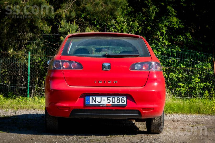 Sarkans SEAT Ibiza 2008 Rīga, ar dzinēja tilpumu 1.20 L un nobraukumu 252 tūkst. km par 500 €, foto 5 vietnē AUTOMOTO.COM.LV