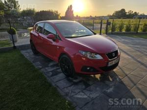Red SEAT Ibiza 2012 in Riga, with an engine capacity of 1.20 L and mileage of 121 thousand km for 2950 €, photo  on AUTOMOTO.COM.LV
