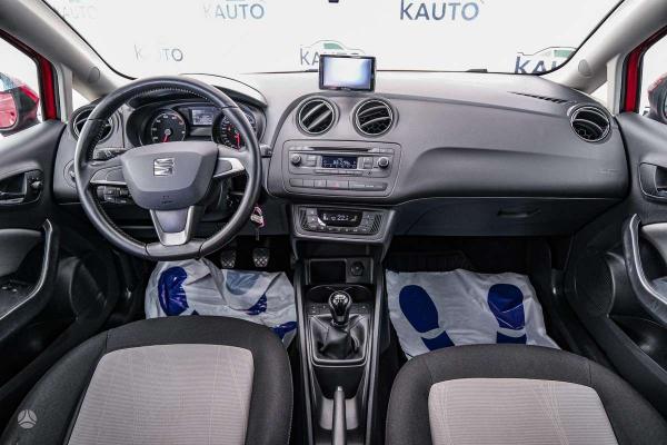 Red SEAT Ibiza 2015 in Kaunas, with an engine capacity of 1.20 L and mileage of 201 thousand km for 4790 €, photo 9 on AUTOMOTO.COM.LV
