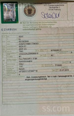 Сеат Ибица 2010 в Елгава, объемом двигателя 1.20 л и пробегом 203 тыс. км за 4600 €, фото 35 на AUTOMOTO.COM.LV