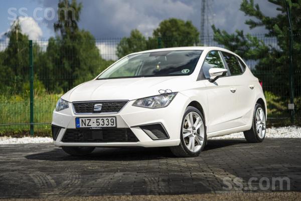 White SEAT Ibiza 2018 in Riga, with an engine capacity of 1.60 L and mileage of 315 thousand km for 8690 €, photo 1 on AUTOMOTO.COM.LV