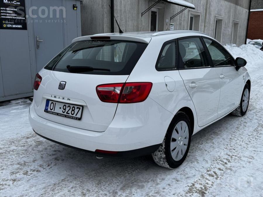 White SEAT Ibiza 2011 in Daugavpils, with an engine capacity of 1.60 L and mileage of 0 thousand km for 3590 €, photo 7 on AUTOMOTO.COM.LV