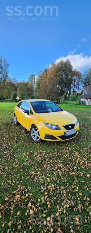 Yellow SEAT Ibiza 2009 in Jelgava, with an engine capacity of 1.40 L and mileage of 243 thousand km for 2200 €, photo  on AUTOMOTO.COM.LV