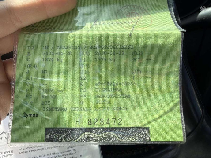 Melns SEAT Leon 2004 Panevēža, ar dzinēja tilpumu 1.90 L un nobraukumu 311 tūkst. km par 650 €, foto 6 vietnē AUTOMOTO.COM.LV