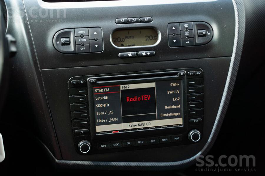 Black SEAT Leon 2007 in Liepaja, with an engine capacity of 2.00 L and mileage of 279 thousand km for 2250 €, photo 21 on AUTOMOTO.COM.LV