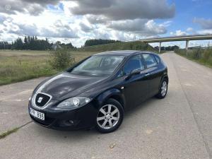 Melns SEAT Leon 2007 Kauņa, ar dzinēja tilpumu 1.96 L un nobraukumu 277 tūkst. km par 1350 €, foto  vietnē AUTOMOTO.COM.LV