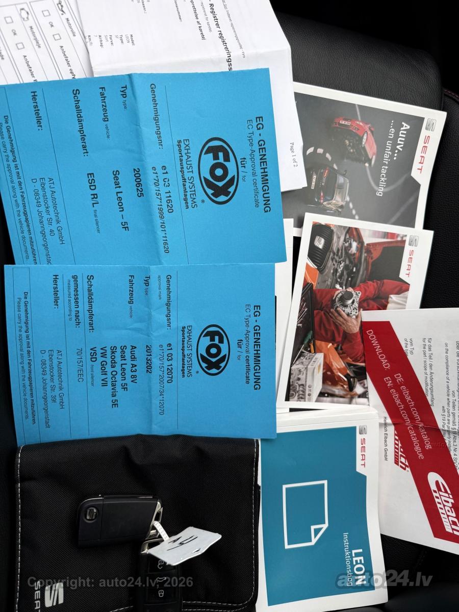 Melns SEAT Leon 2018 Tartu, ar dzinēja tilpumu 2.00 L un nobraukumu 218 tūkst. km par 11699 €, foto 27 vietnē AUTOMOTO.COM.LV