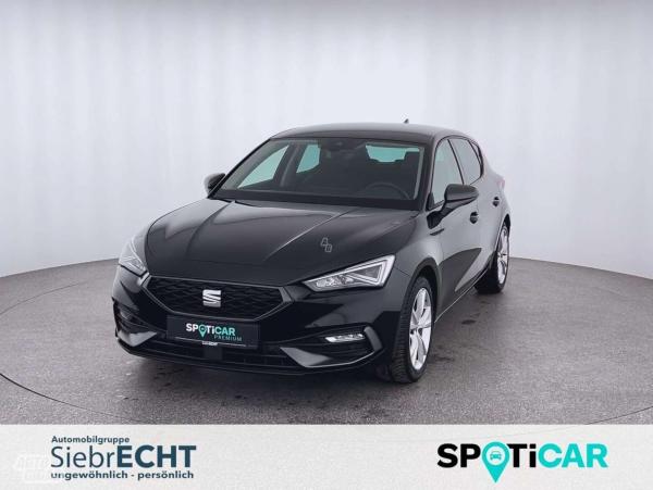 Black SEAT Leon 2021 in Kaunas, with an engine capacity of 1.50 L and mileage of 22 thousand km for 22369 €, photo 1 on AUTOMOTO.COM.LV