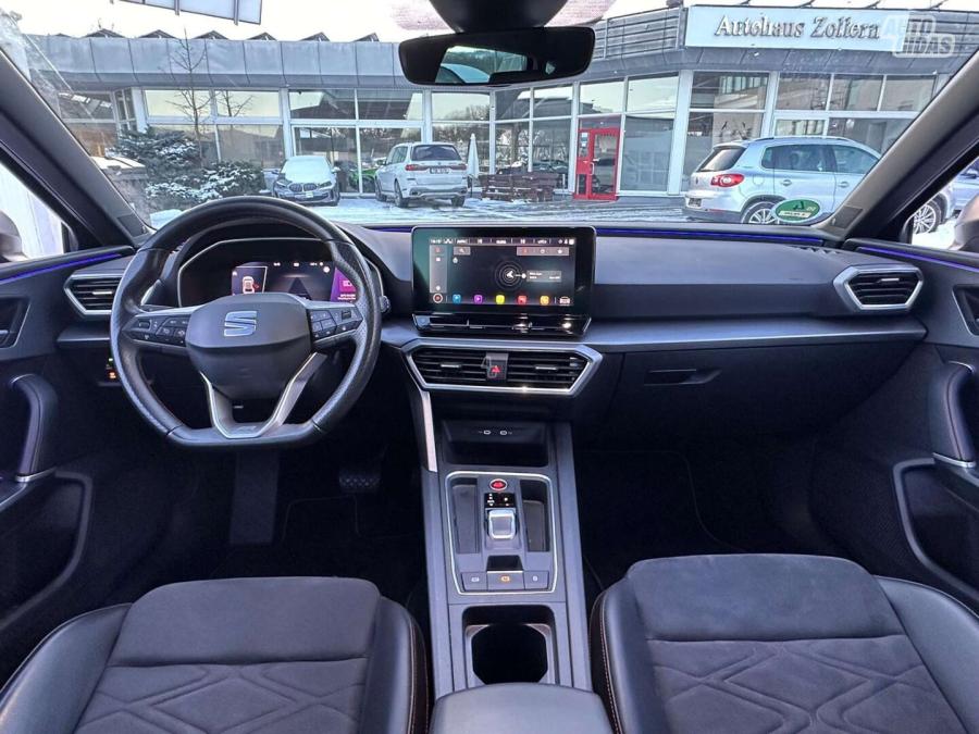 Black SEAT Leon 2021 in Kaunas, with an engine capacity of 1.50 L and mileage of 60 thousand km for 23429 €, photo 9 on AUTOMOTO.COM.LV