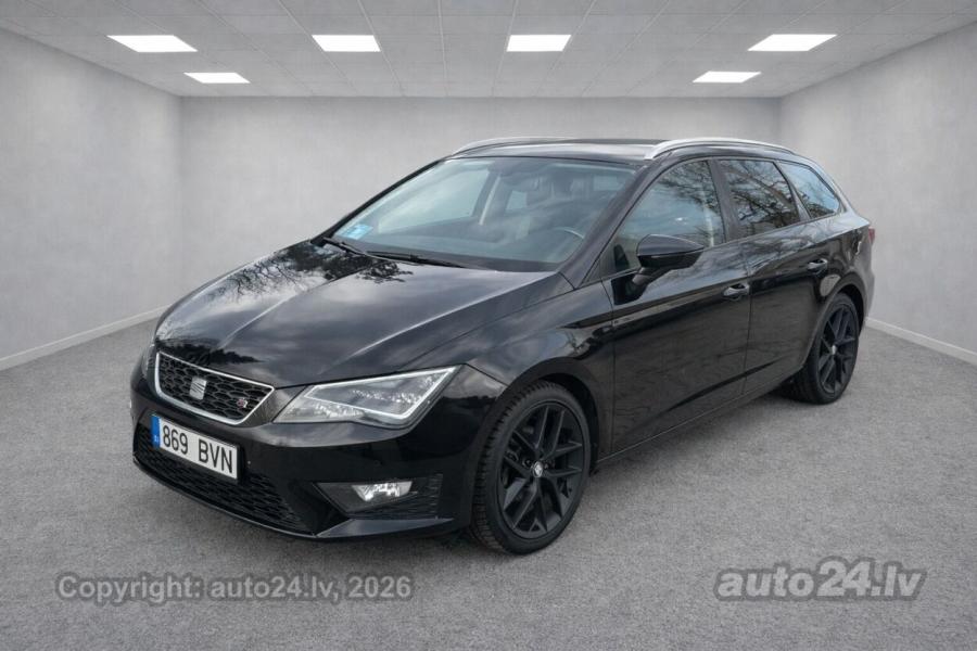 Black SEAT Leon 2014 in Tartu, with an engine capacity of 2.00 L and mileage of 202 thousand km for 8300 €, photo 1 on AUTOMOTO.COM.LV