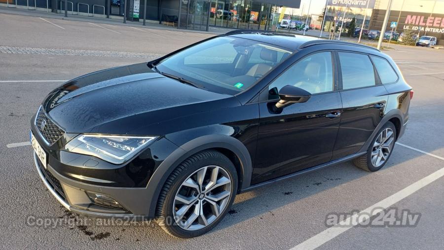 Black SEAT Leon 2014 in Tartu, with an engine capacity of 2.00 L and mileage of 236 thousand km for 8999 €, photo 1 on AUTOMOTO.COM.LV