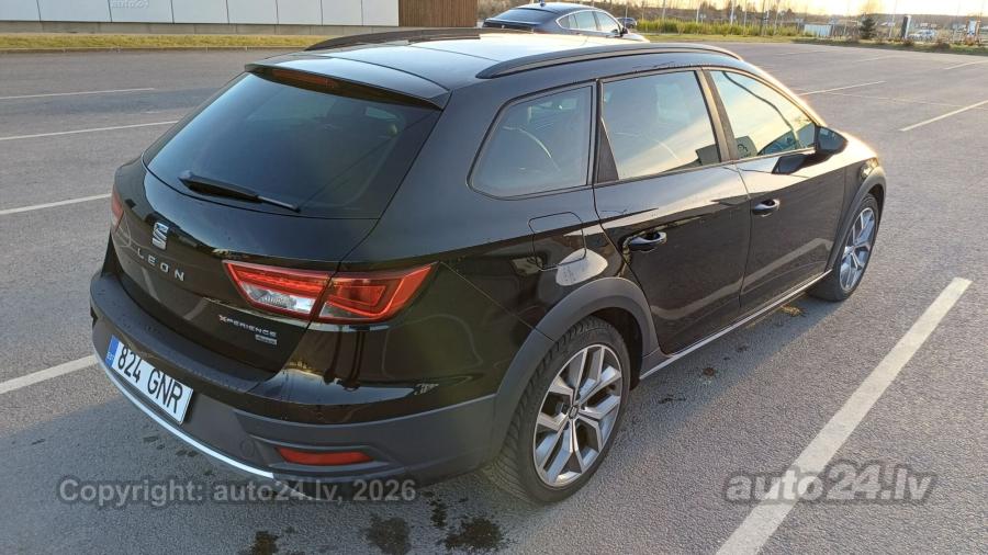 Black SEAT Leon 2014 in Tartu, with an engine capacity of 2.00 L and mileage of 236 thousand km for 8999 €, photo 6 on AUTOMOTO.COM.LV