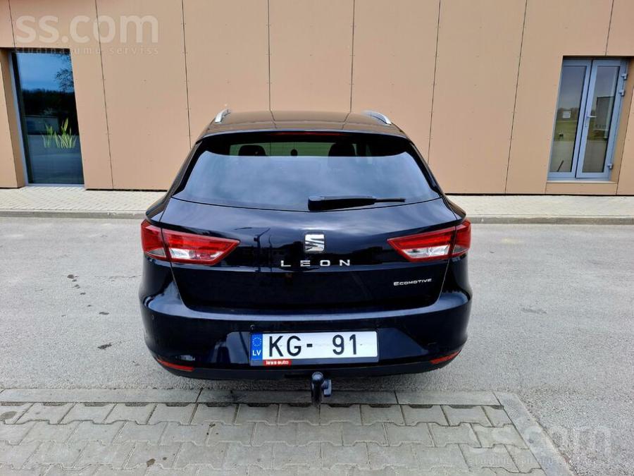 Black SEAT Leon 2014 in Tukums, with an engine capacity of 1.60 L and mileage of 328 thousand km for 4500 €, photo 9 on AUTOMOTO.COM.LV