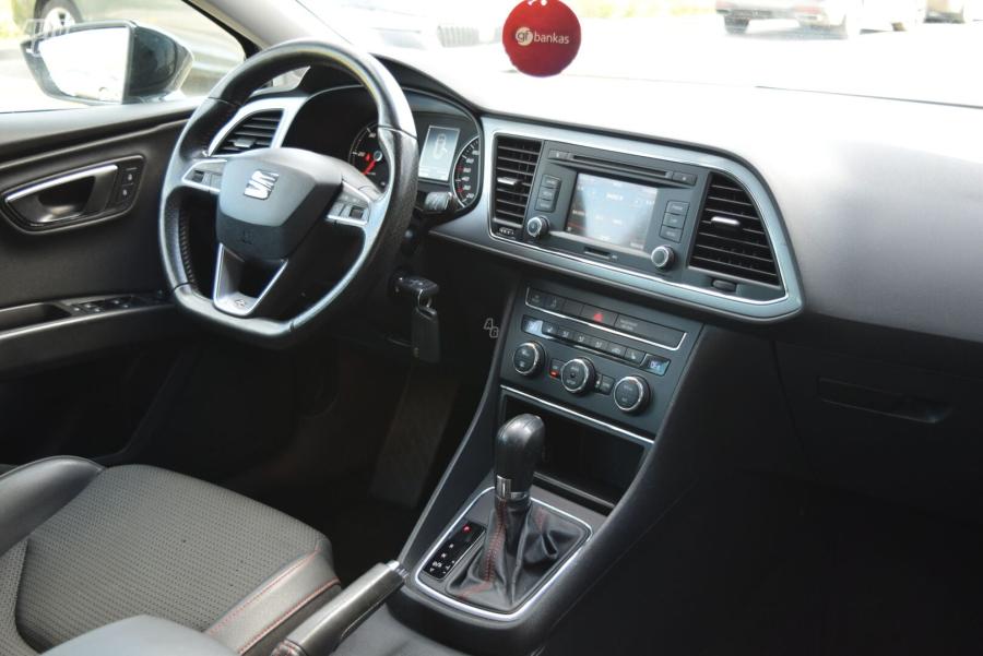 Black SEAT Leon 2014 in Vilnius, with an engine capacity of 2.00 L and mileage of 240 thousand km for 8250 €, photo 11 on AUTOMOTO.COM.LV