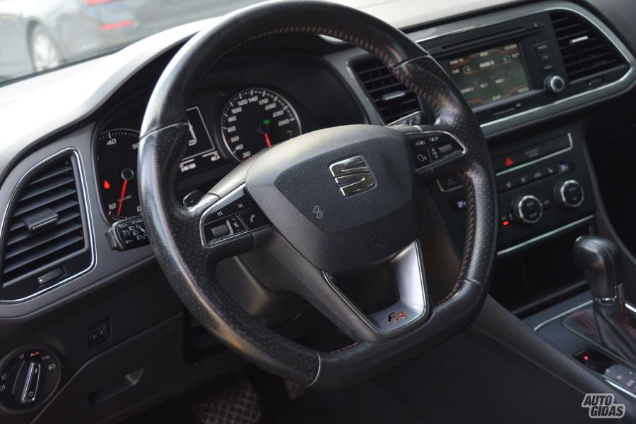 Black SEAT Leon 2014 in Vilnius, with an engine capacity of 2.00 L and mileage of 240 thousand km for 8250 €, photo 12 on AUTOMOTO.COM.LV